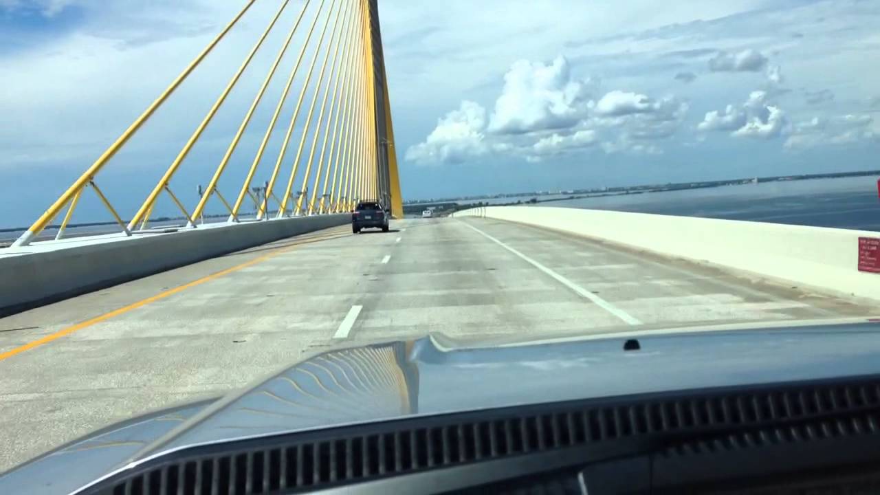 Driving over skyway bridge - YouTube