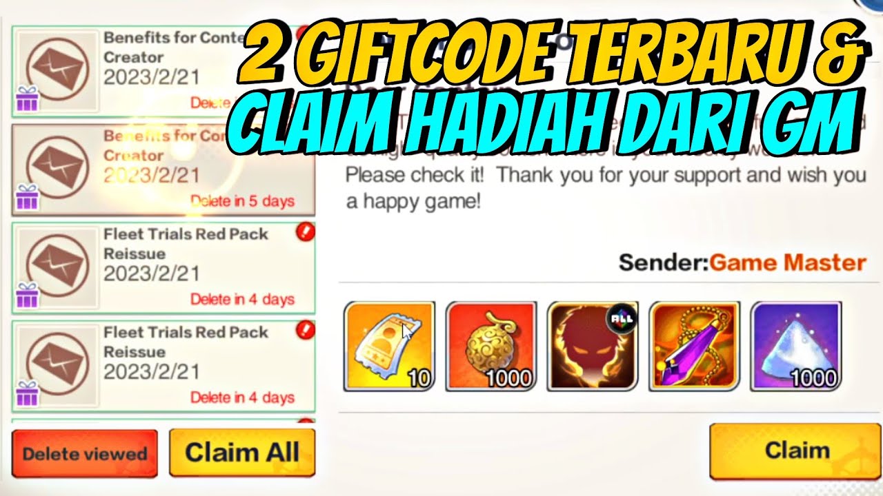 Redeem 2 CODE Terbaru & CLAIM Hadiah dari GM - NEW WORLD VIGOUR VOYAGE ...