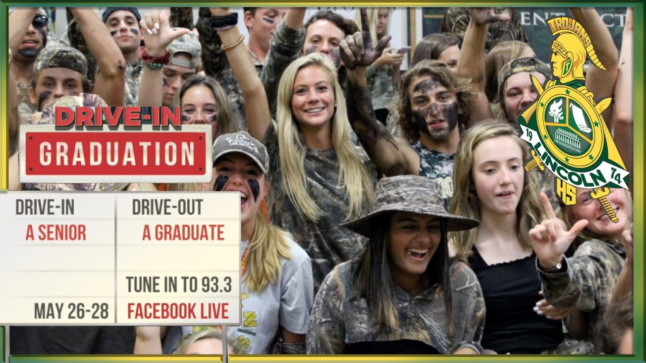 Lincoln High School Drive-In Graduation - YouTube