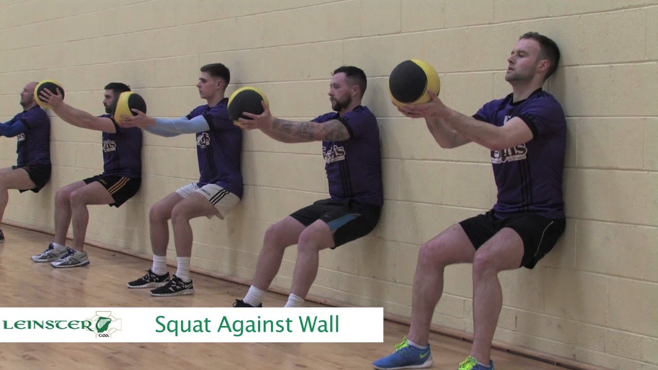Squat Against Wall - YouTube