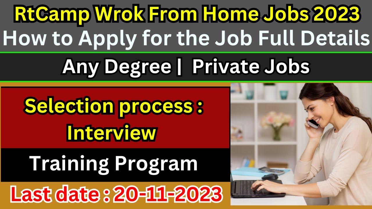 RtCamp Wrok From Home Jobs 2023 | 6 Months Training + Permanent Remote ...