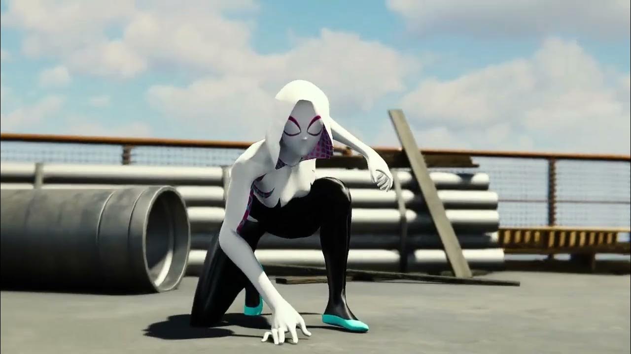 Accurate Spider Gwen Suit Mod In Spider Man Pc Gameplay Youtube