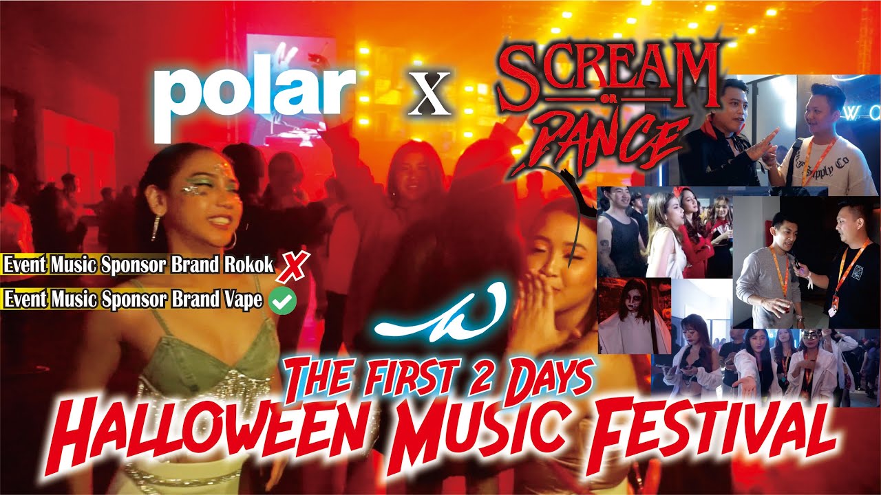 HALLOWEEN MUSIC FESTIVAL 🔥 POLAR X SCREAM OR DANCE | Event Musik ...
