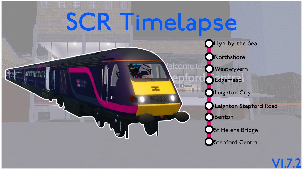 SCR Timelapse: Route R077 Llyn-by-the-Sea - Stepford Central(via Benton ...