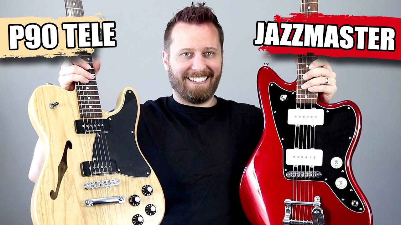 JAZZMASTER vs P90 TELE! - The KINGS of Single Coil Pickups! - YouTube