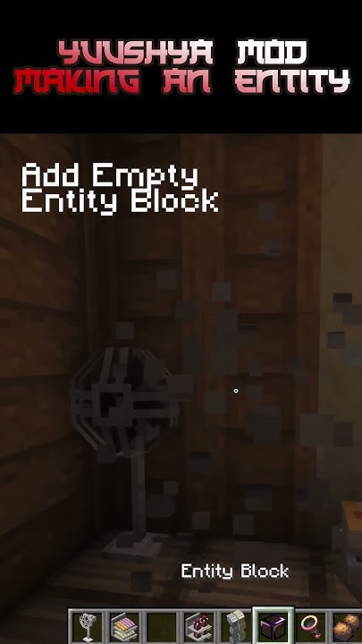 Quick Guide: Editing Blank Entities with Yuushya Mod in Minecraft! - YouTube