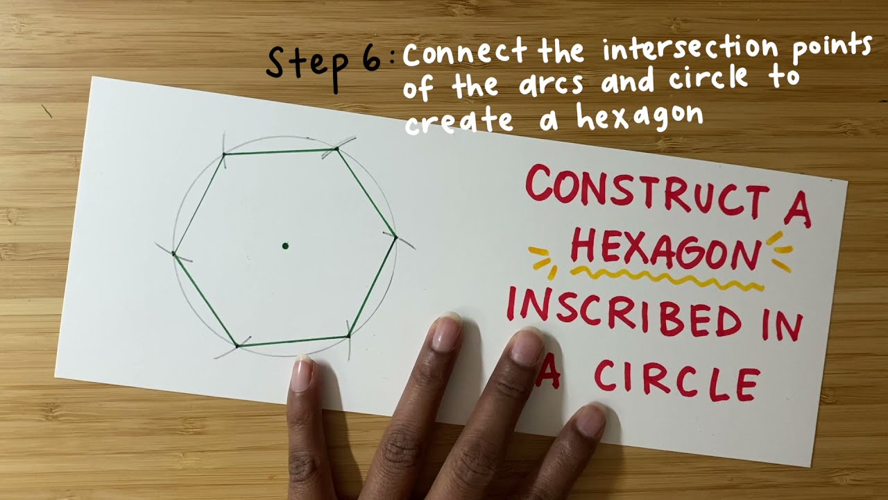 Construct a Hexagon Inscribed in a Circle - YouTube