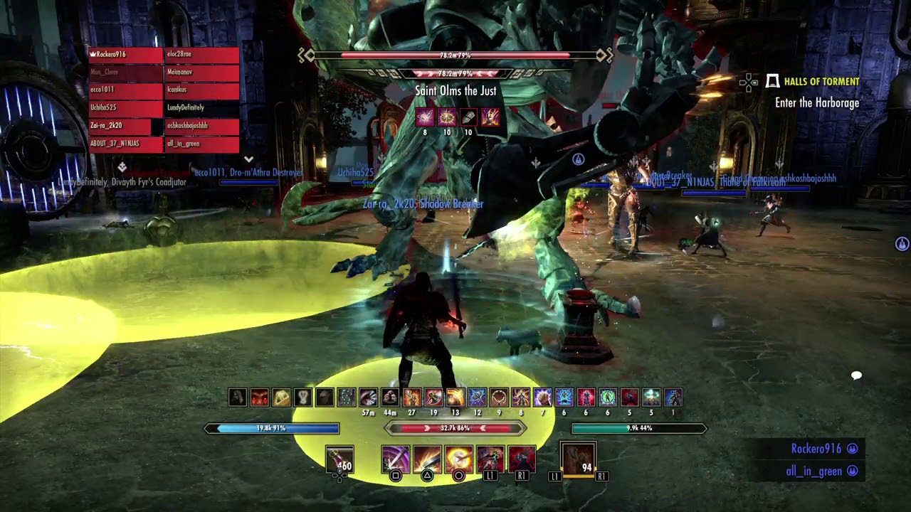 ESO: Harrowstorm vAS+2 NB Main Tank Attempt - YouTube