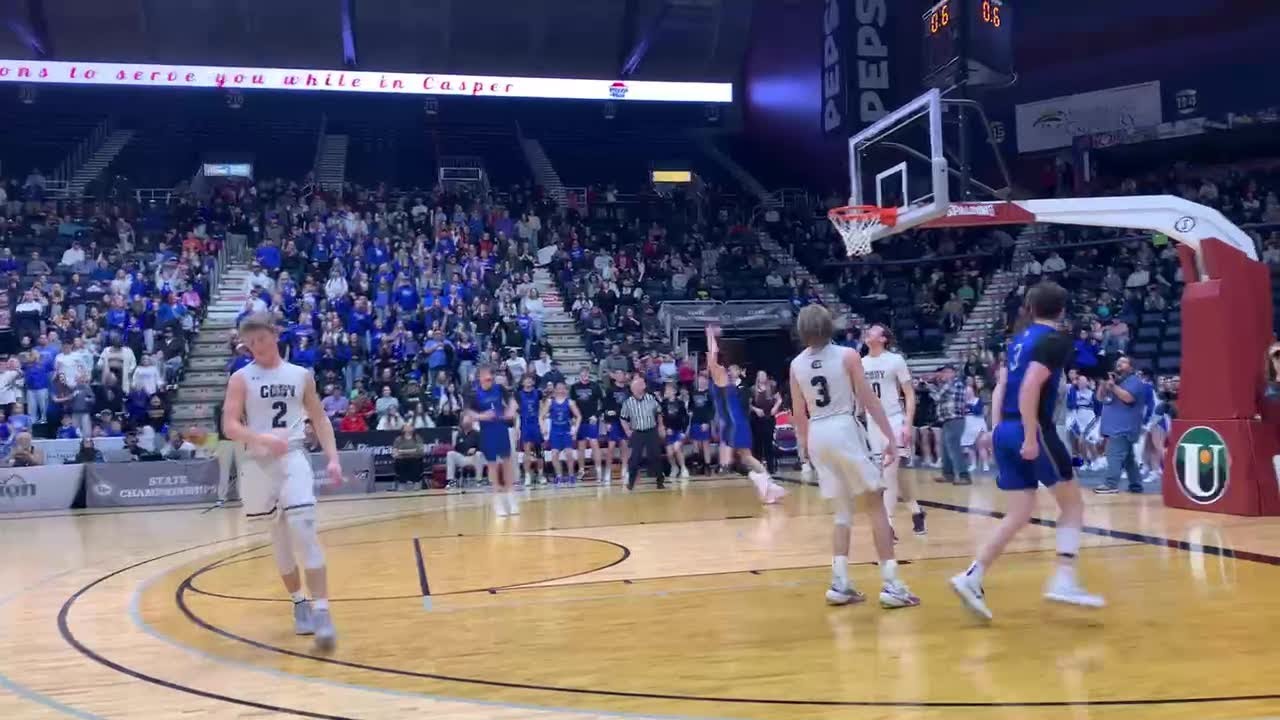 Lovell players celebrate after the Bulldogs' victory over Cody in the ...
