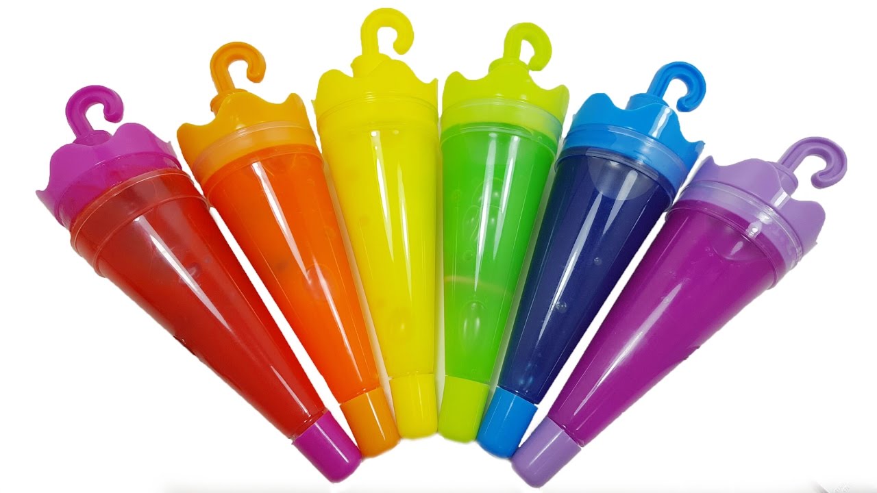 Learn Colors With Rainbow Slime Clay Surprise Toy and Surprise Eggs ...