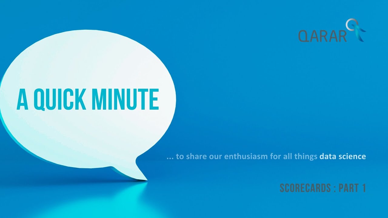 A Quick Minute - Credit Scorecards - Part 1 - YouTube