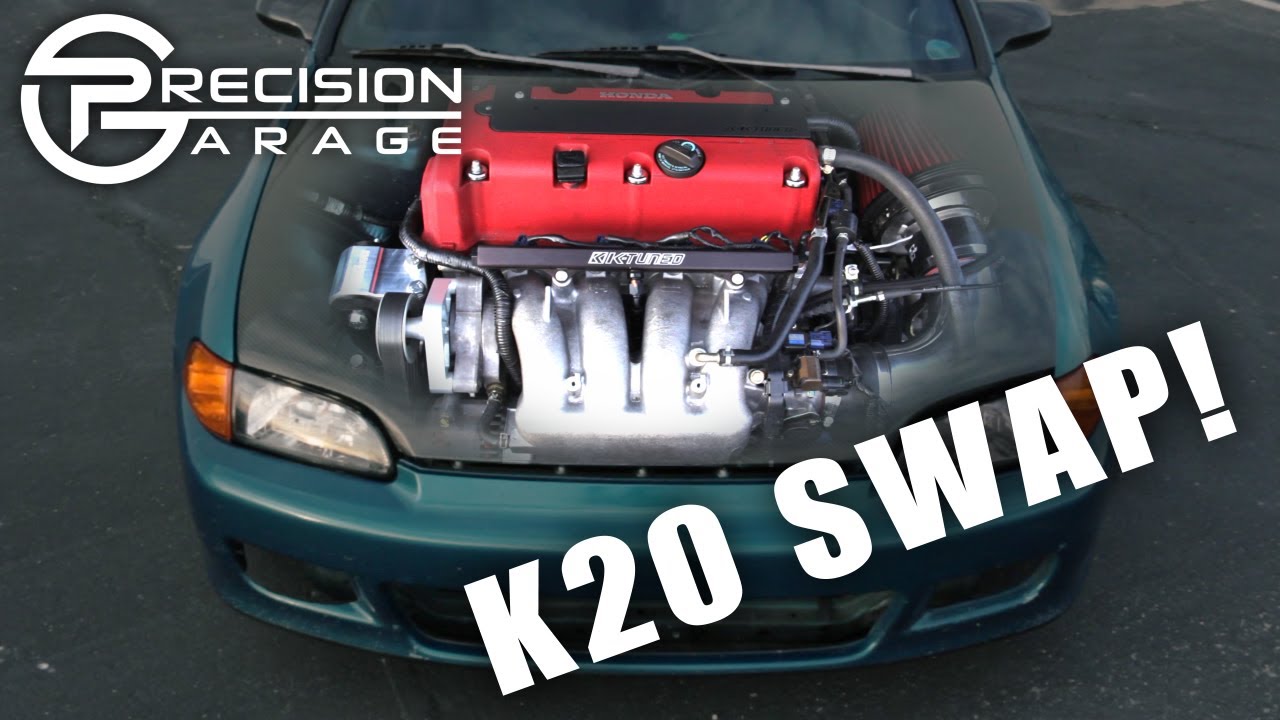 K Swapping an EG6 in 4 Minutes | K20 Swapped EG6 Build - YouTube