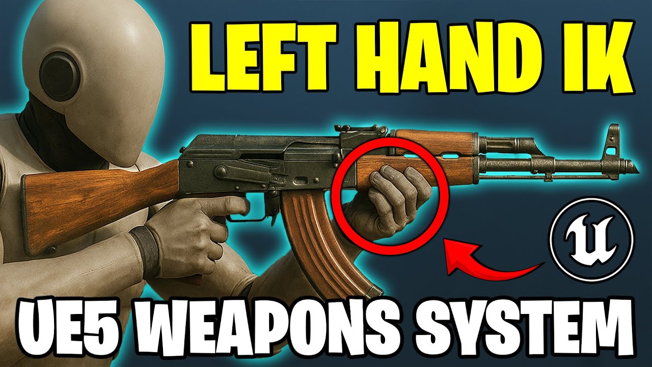 How To Attach Left Hand To a Weapon Using IK - Unreal Engine 5 Weapon ...