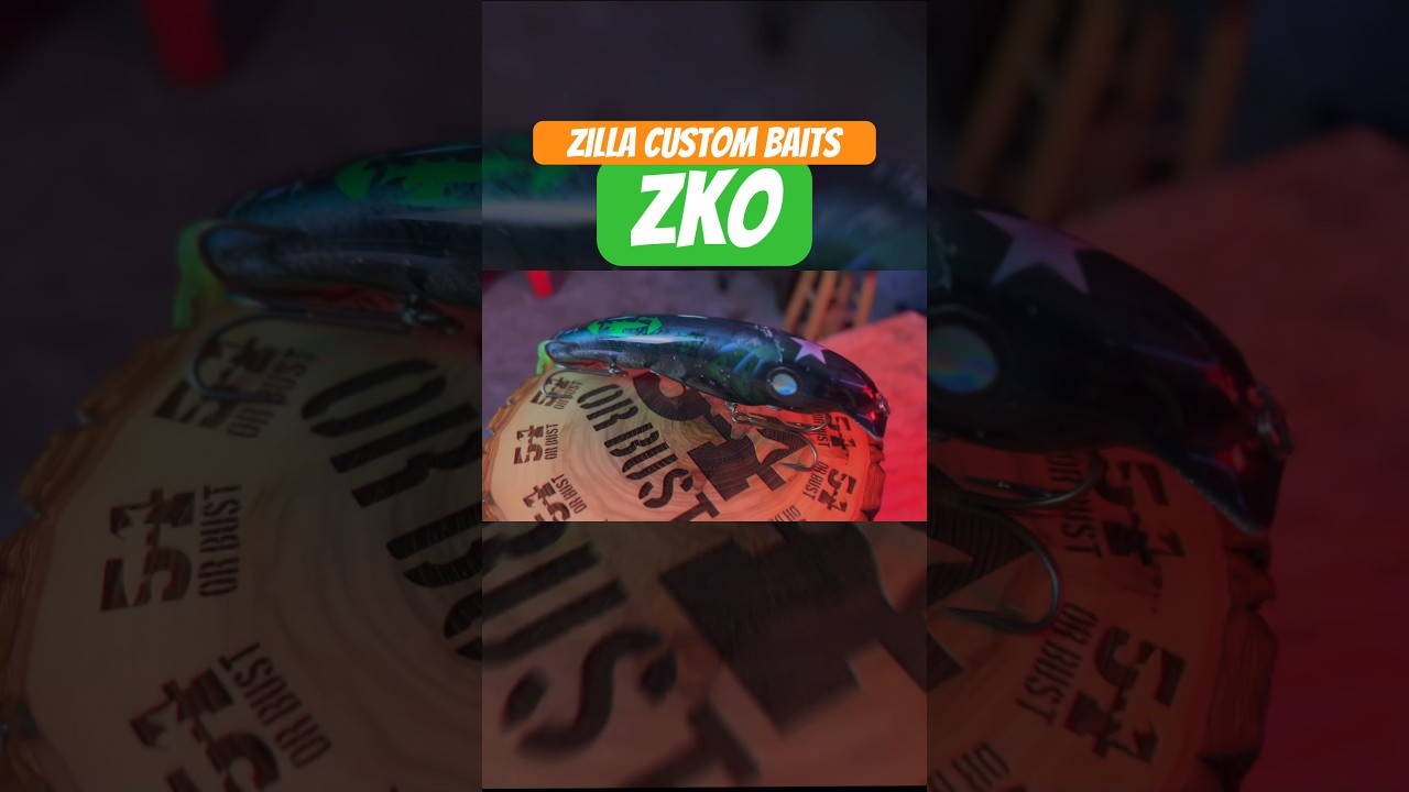 Zilla Custom Baits ZKO dive n rise Musky Bait #muskyfishing # ...