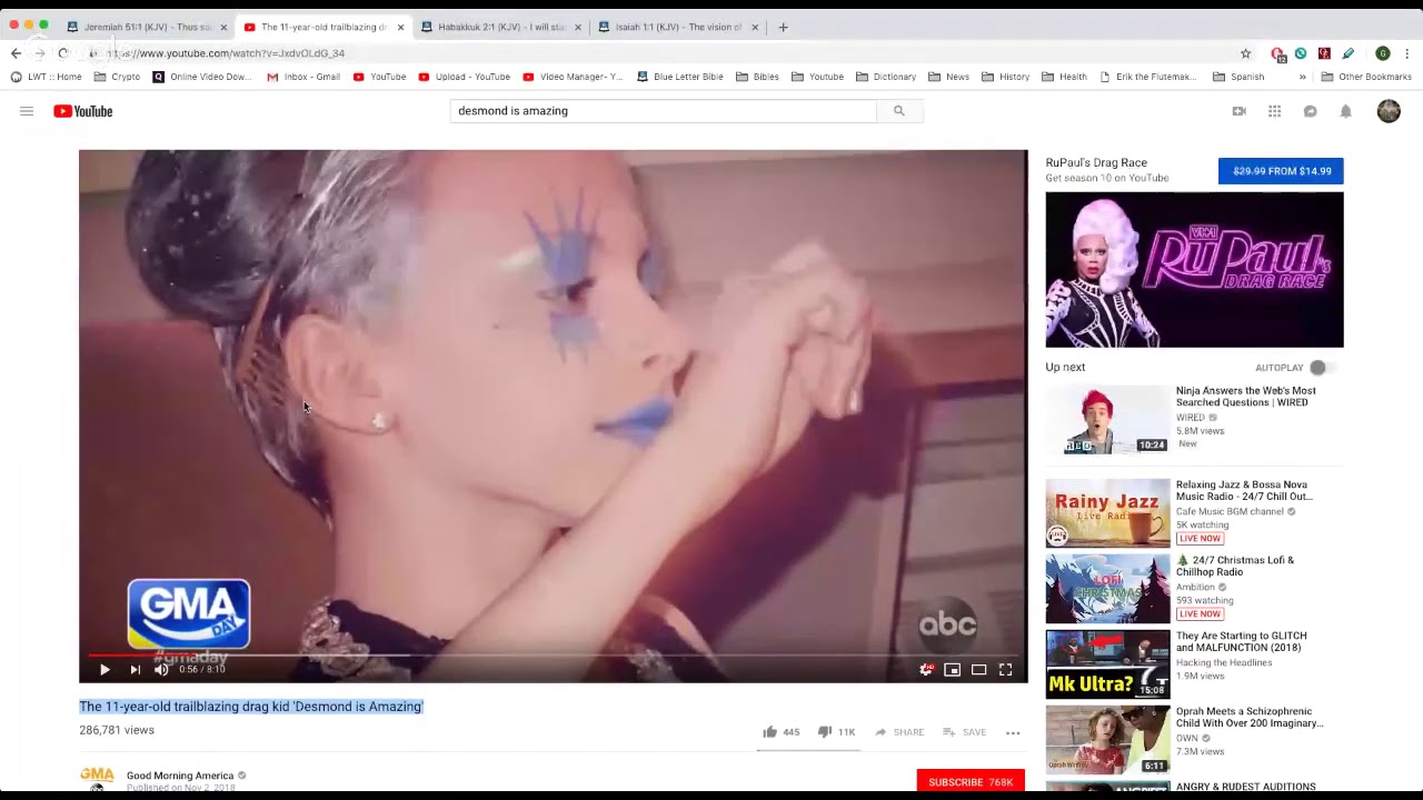 11 YEAR OLD DRAG KID AND MULTIPLE TOPICS - YouTube