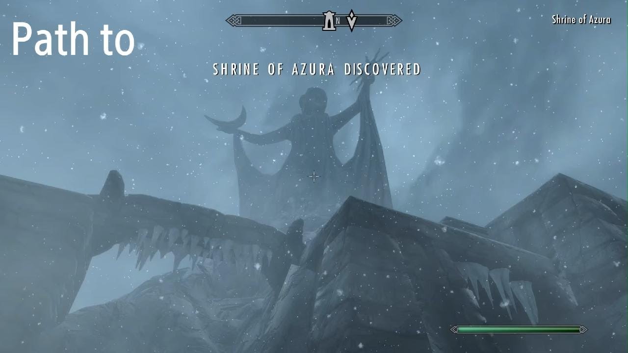 Skyrim Visit The Shrine Of Azura Legendary Youtube
