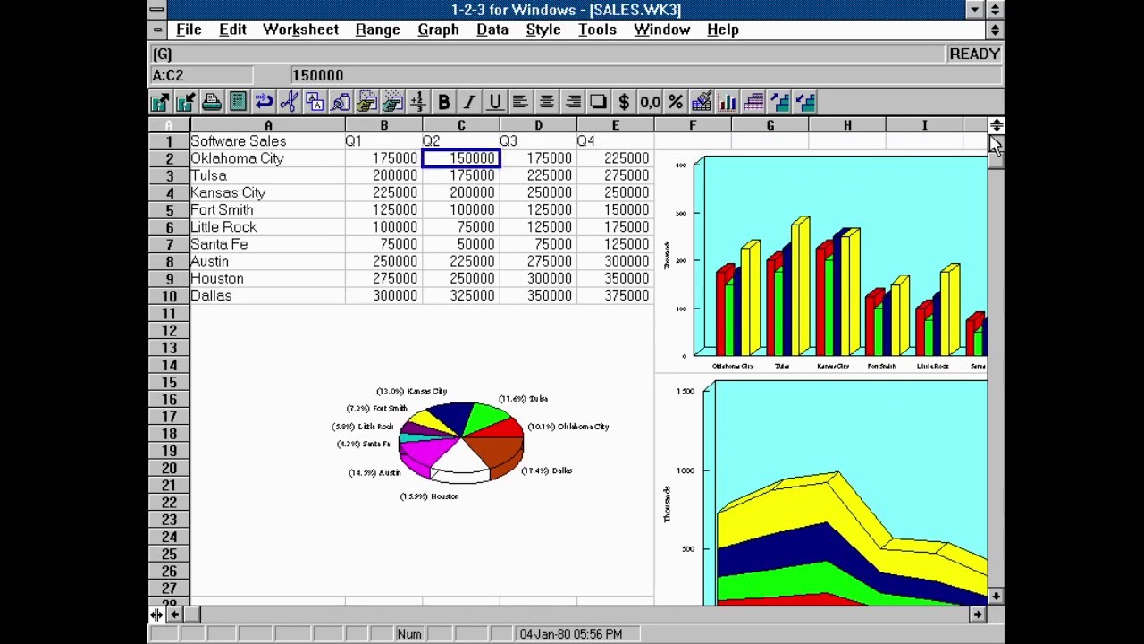 Lotus Applications On Win30 (PCEM) - YouTube