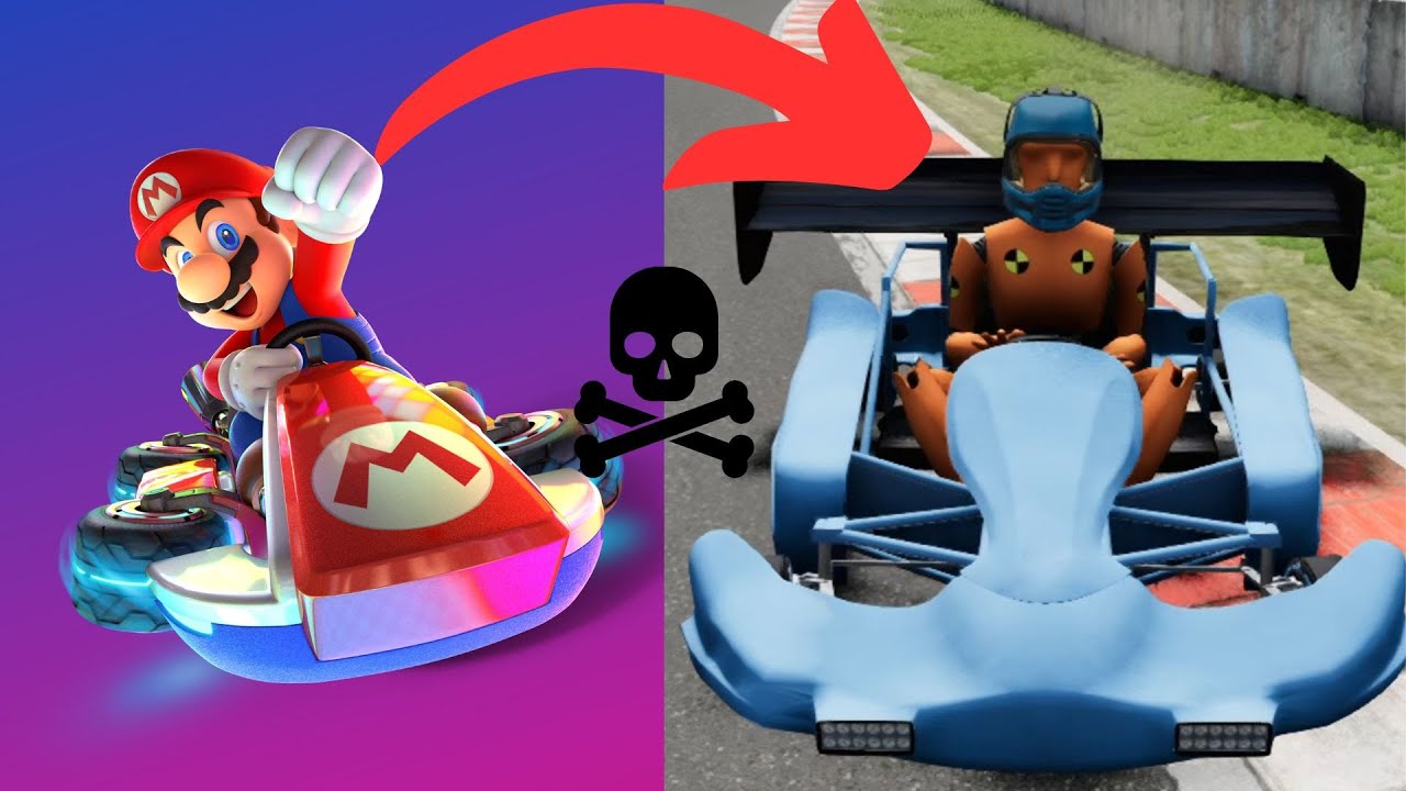 Mario Kart trifft auf Beamng! (DUMMY FLIEGT) - YouTube