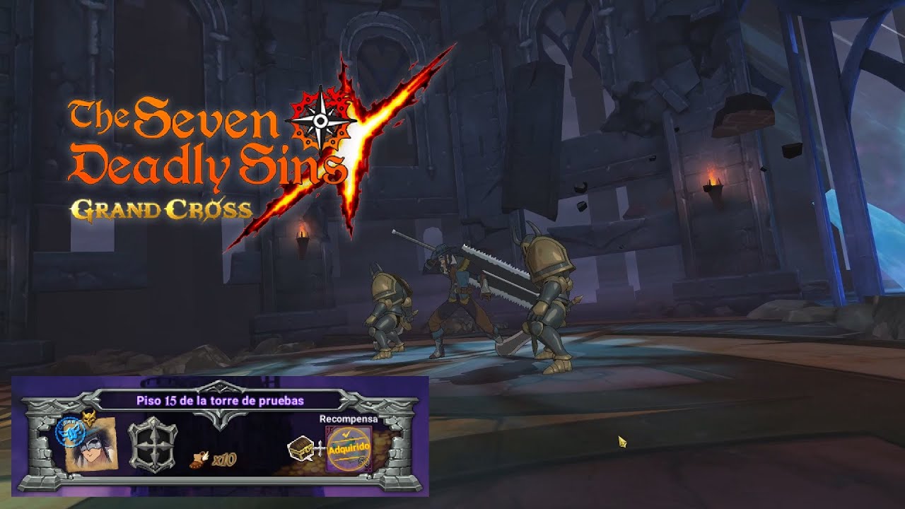 TORRE de PRUEBAS Piso 15 SLADER - 7DS Grand Cross Español - YouTube