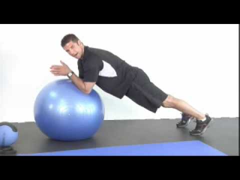 STX How To Front bridge on a fitness ball, hardcore exercise basics ...