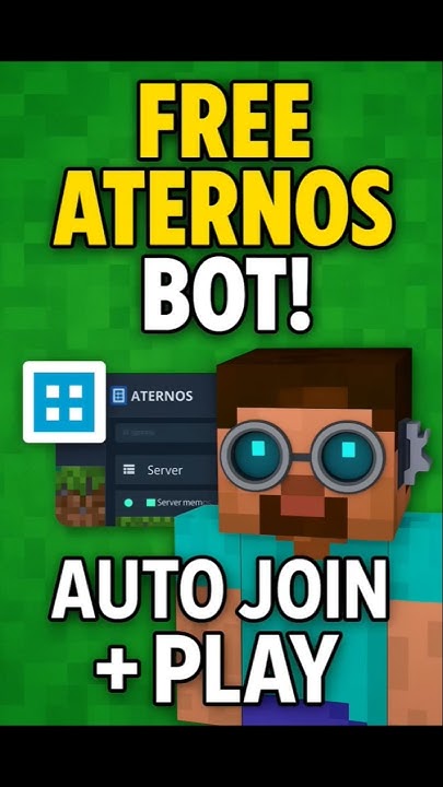Free Aternos Bot for 24/7, no Replies, not task, free bot. #aternos #bot #aternosbot #minecraft ...