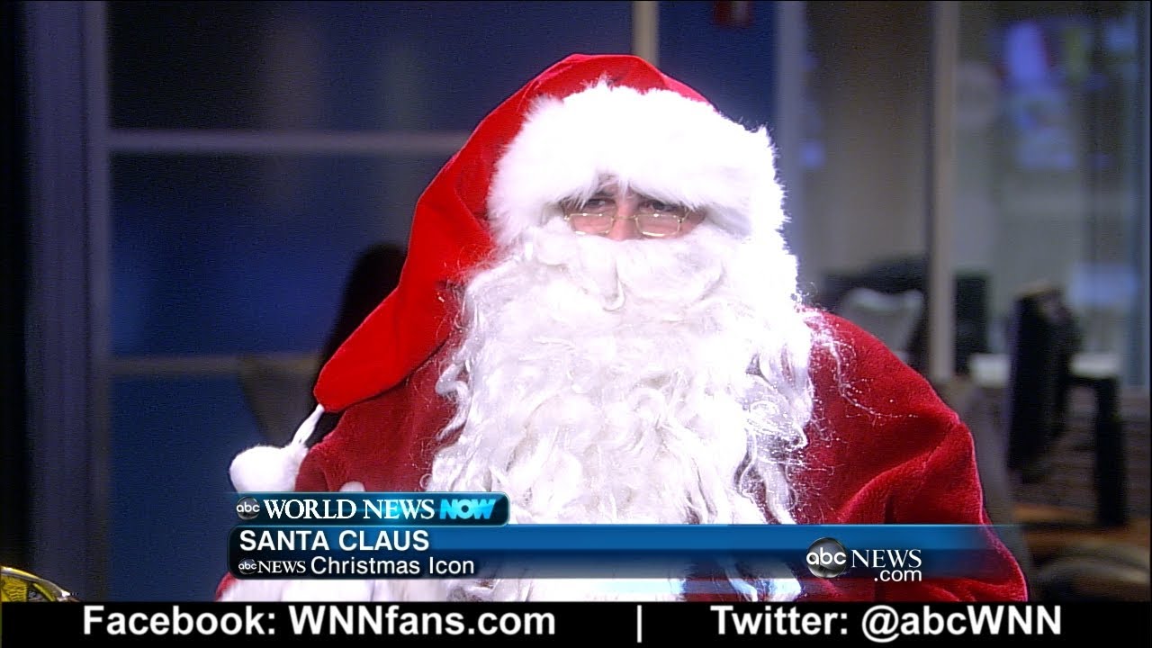 Santa Claus Visits ABC News - YouTube