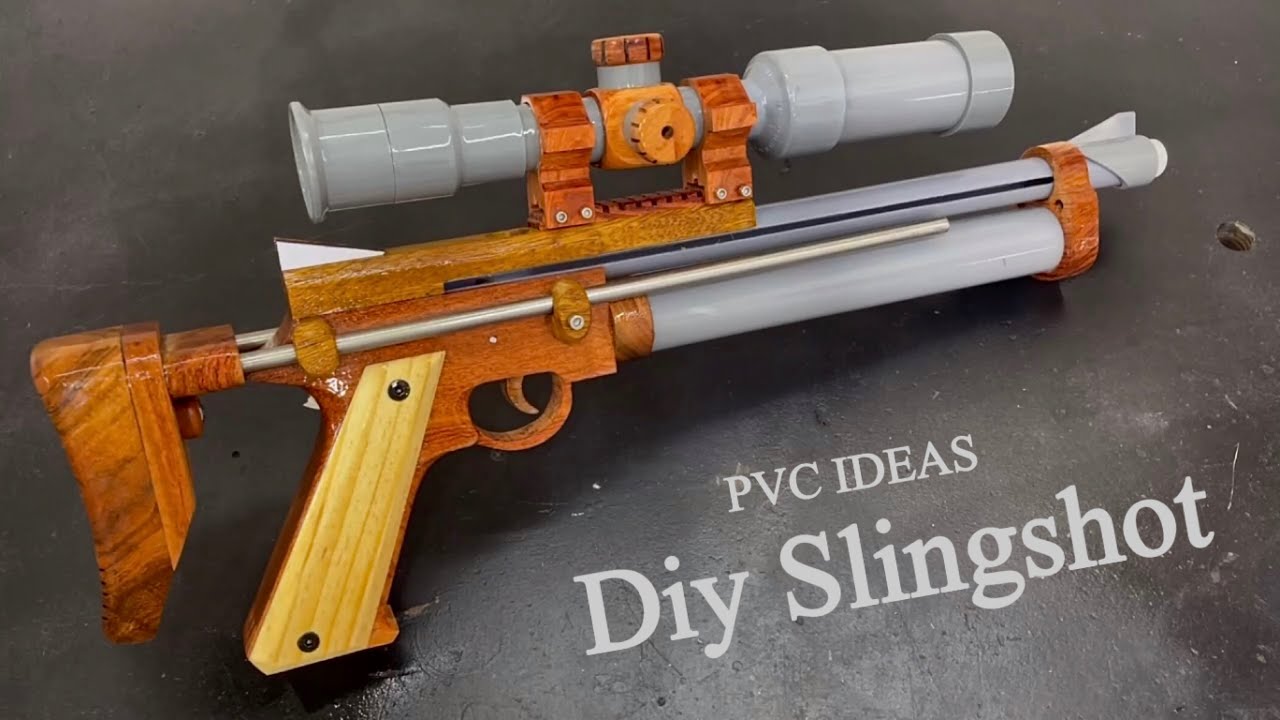 PVC Ideas - Slingshot design with PVC pipe and wood - YouTube