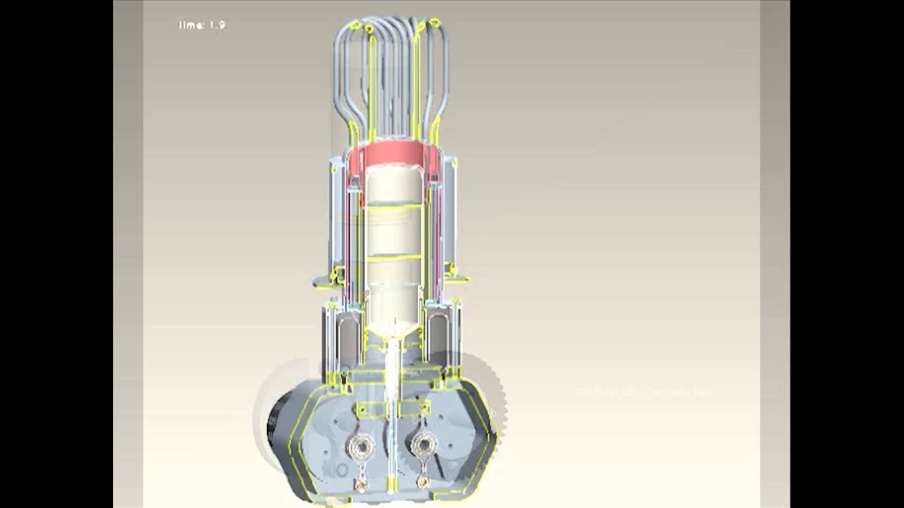 Stirling Engine with Rhombic Drive - YouTube