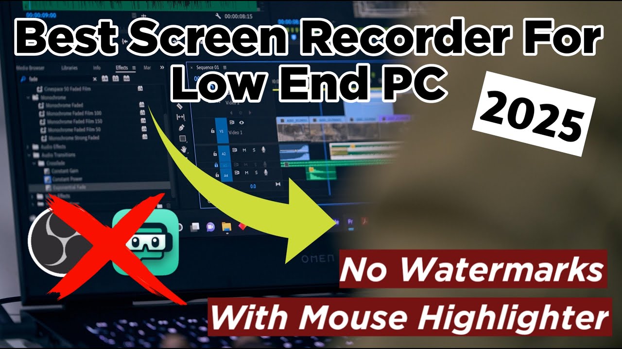 Best screen recorder for low end PC | With mouse highlighter | No ...