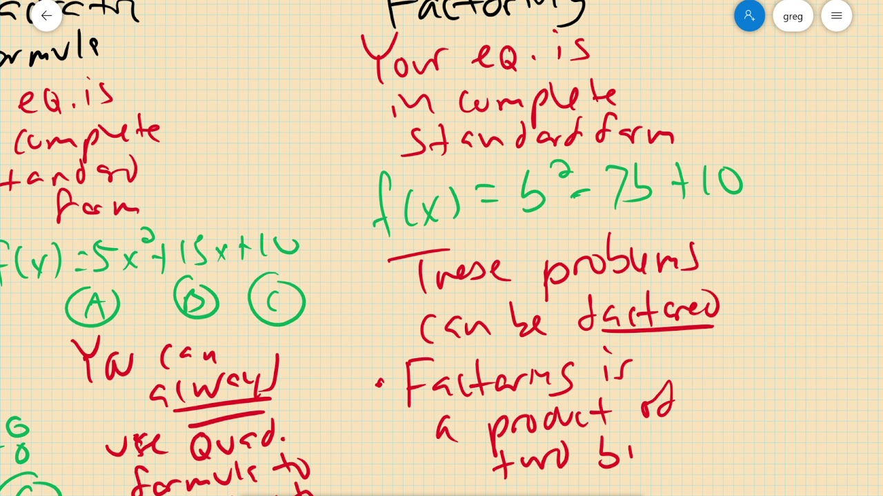 Factoring Quadratic Formula Square Root Method YouTube factoring-quadratic-formula-square-root-method-youtube