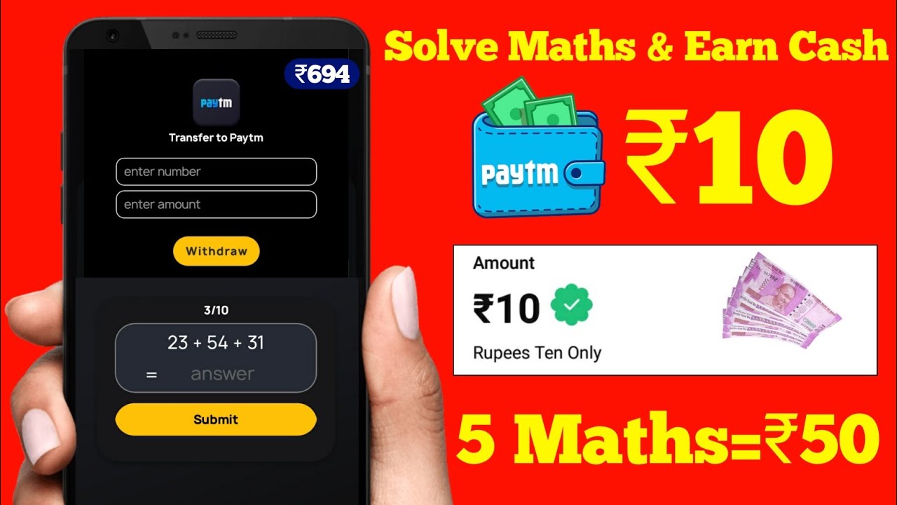 How To Earn Money By Solving Maths Best Paytm Cash Earning App 2023 How To Earn Money By Solving Maths Best Paytm Cash Earning App 2023