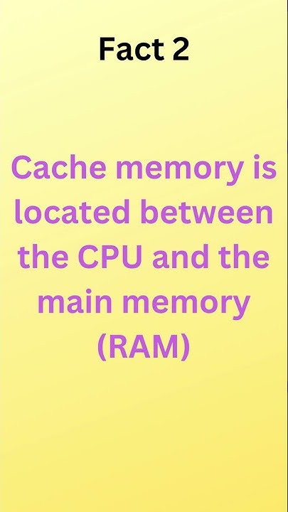 What is Cache Memory | Cache Memory | Computer Memory #shorts - YouTube