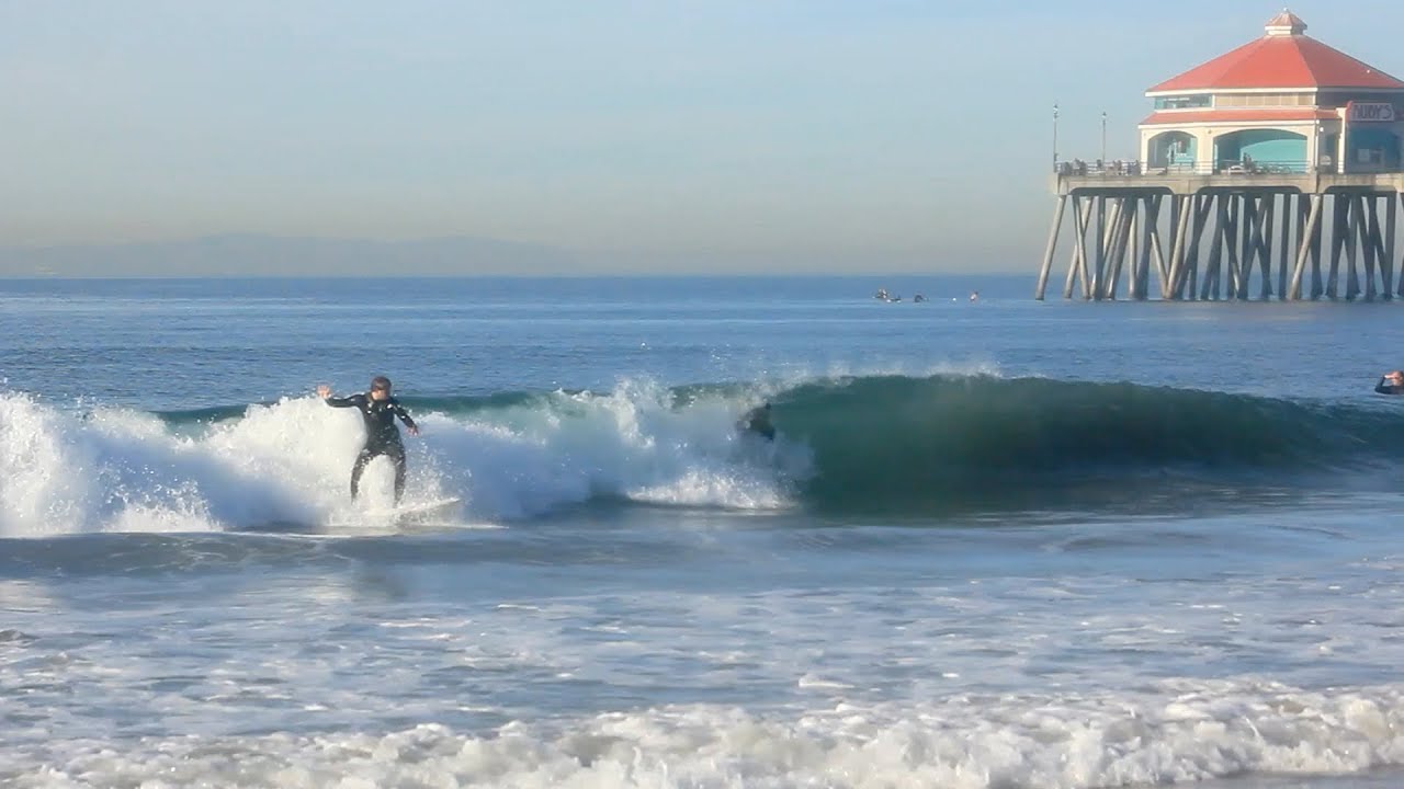 Surfing HB Pier | November 23rd | 2017 - YouTube