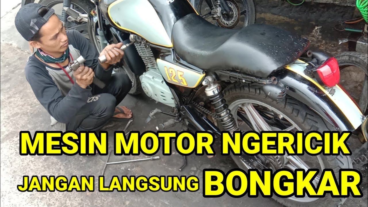 CARA SETEL KLEP MOTOR SUZUKI THUNDER 125cc || CARA SETEL KLEP MESIN MOTOR NGERICIK - YouTube