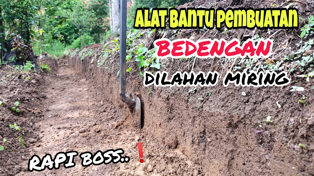 cara membuat alat bantu perapi bedengan sistem terasering⁉️ - YouTube