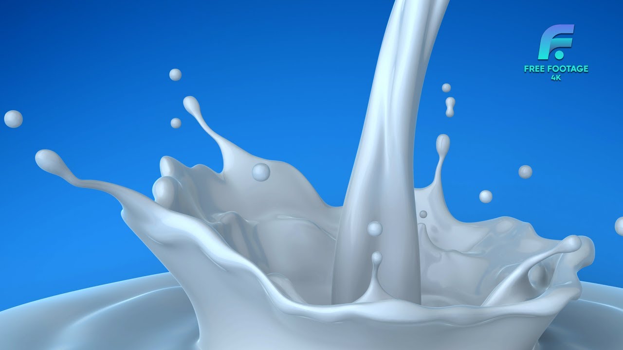 Milk Pouring Slow Motion | 4K Footage - YouTube