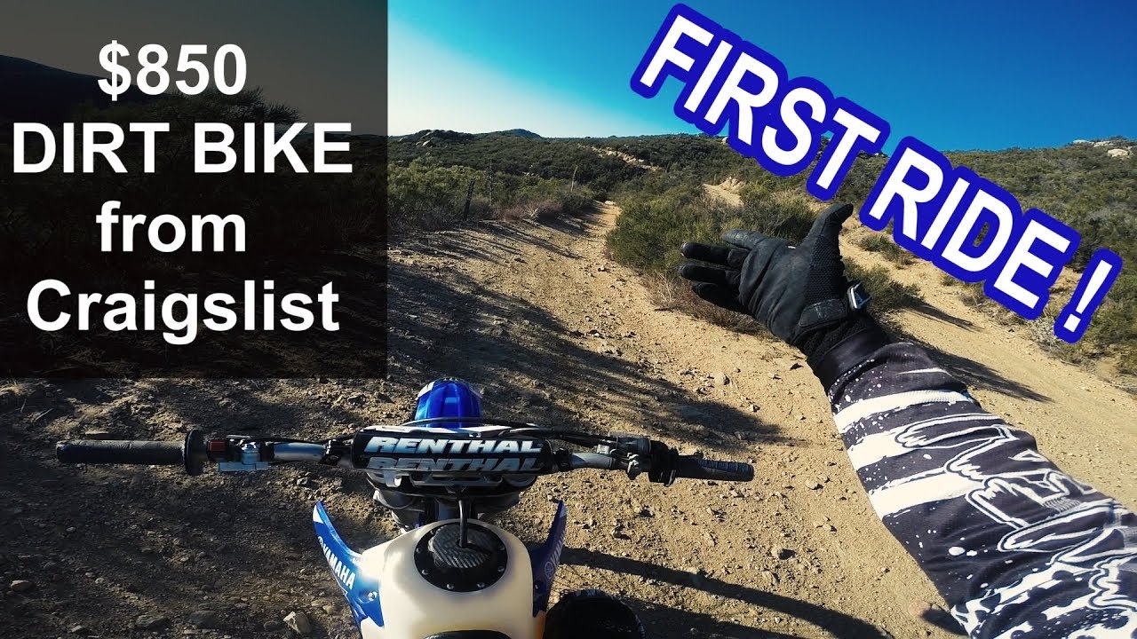 First trail ride on my new project dirt bike Yamaha YZ250F - enough ...