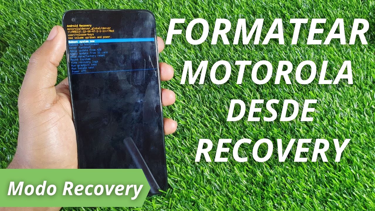 Cómo formatear desde el modo Recovery tu MOTO G PURE - HARD RESET - YouTube