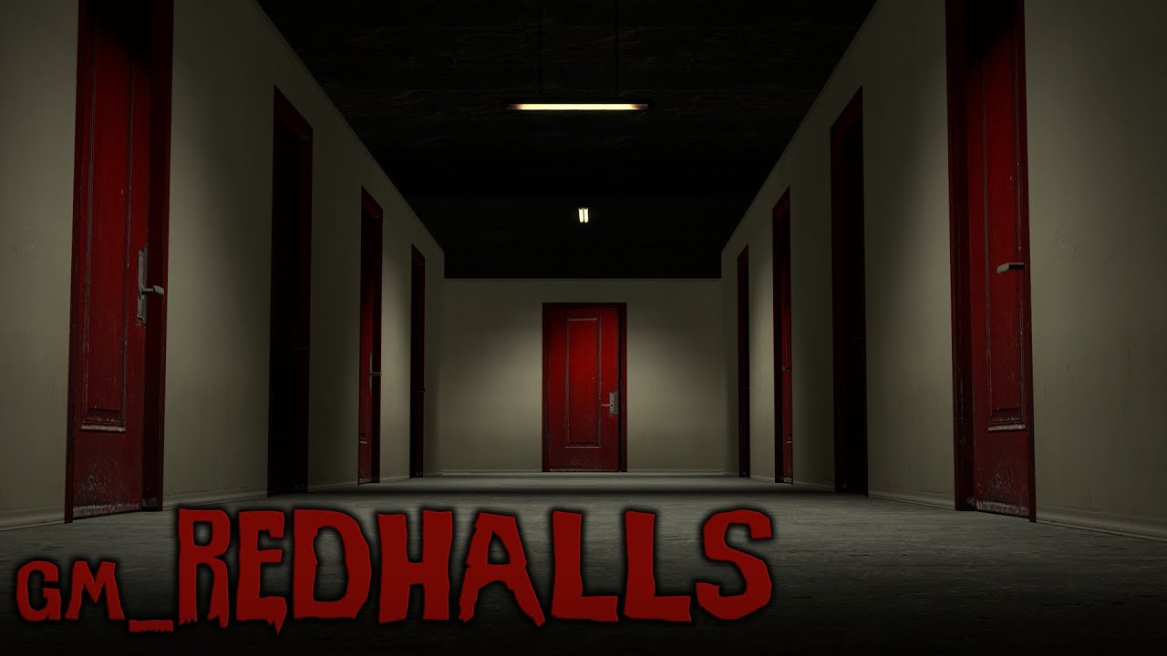 GMOD VR: Exploring gm_Red_Halls (What's behind each door?) - YouTube