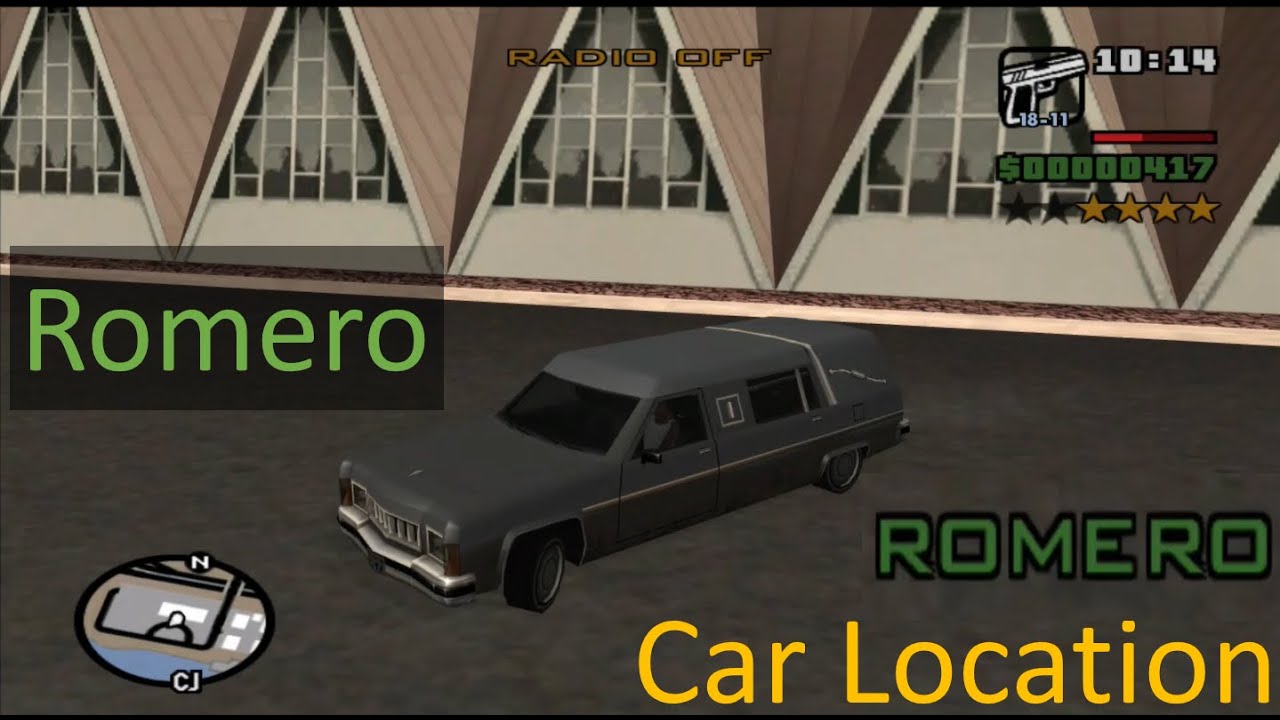 How to find out Romero car location in GTA San Andreas - YouTube
