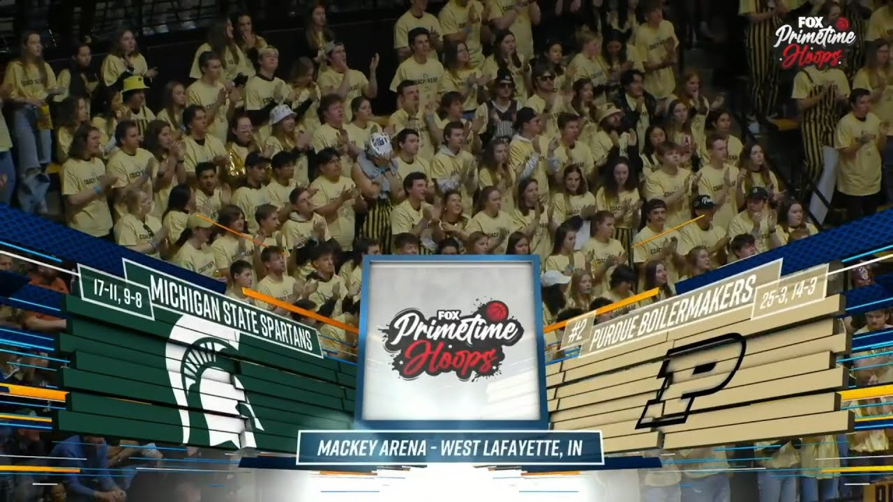 FOX Primetime Hoops intro | Michigan State @ 2 Purdue | 3/2/2024 - YouTube