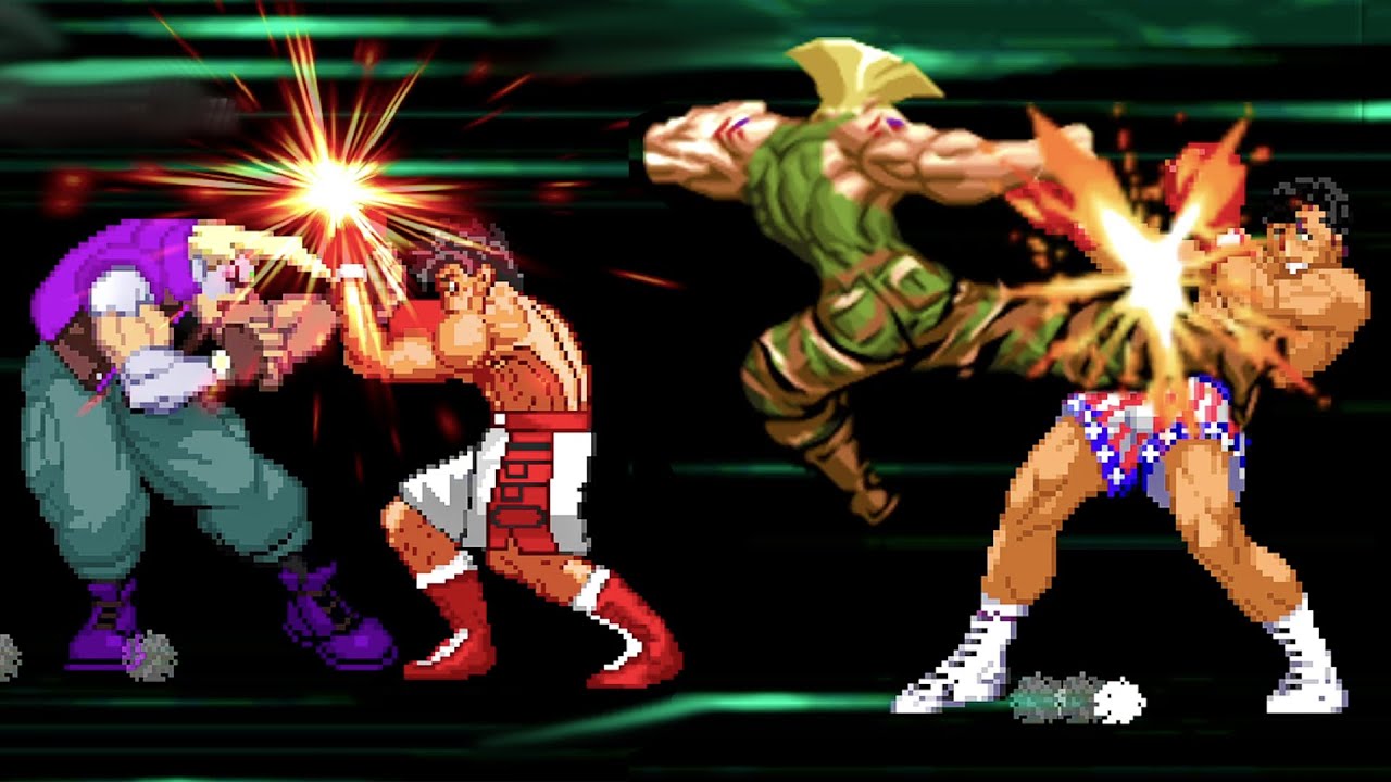 GUILE & CHARLIE vs ROCKY & IPPO - Seriously INSANE EPIC FIGHT! - YouTube