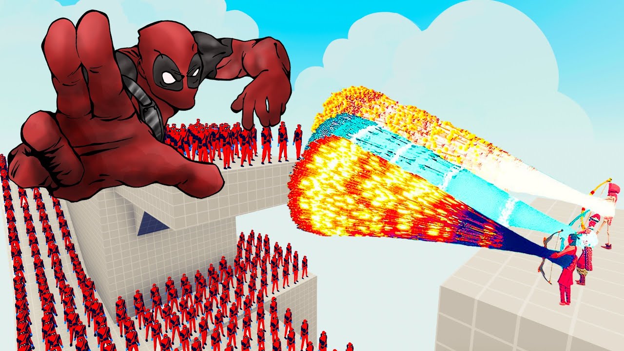100x DEADPOOL + 2x GIANT vs 3x EVERY GOD - Totally Accurate Battle ...