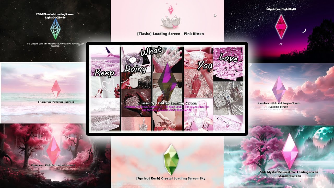 Sims 4 stunning loading screens! - YouTube