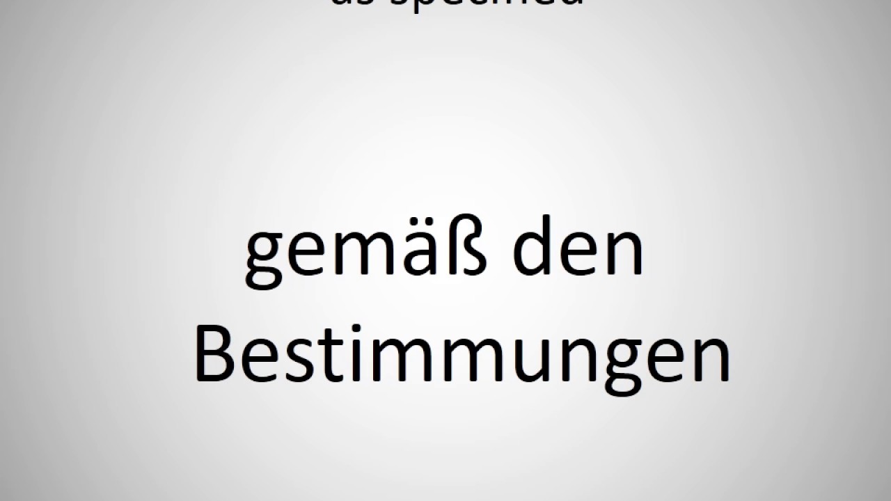 How To Say As Specified In German YouTube how-to-say-as-specified-in-german-youtube