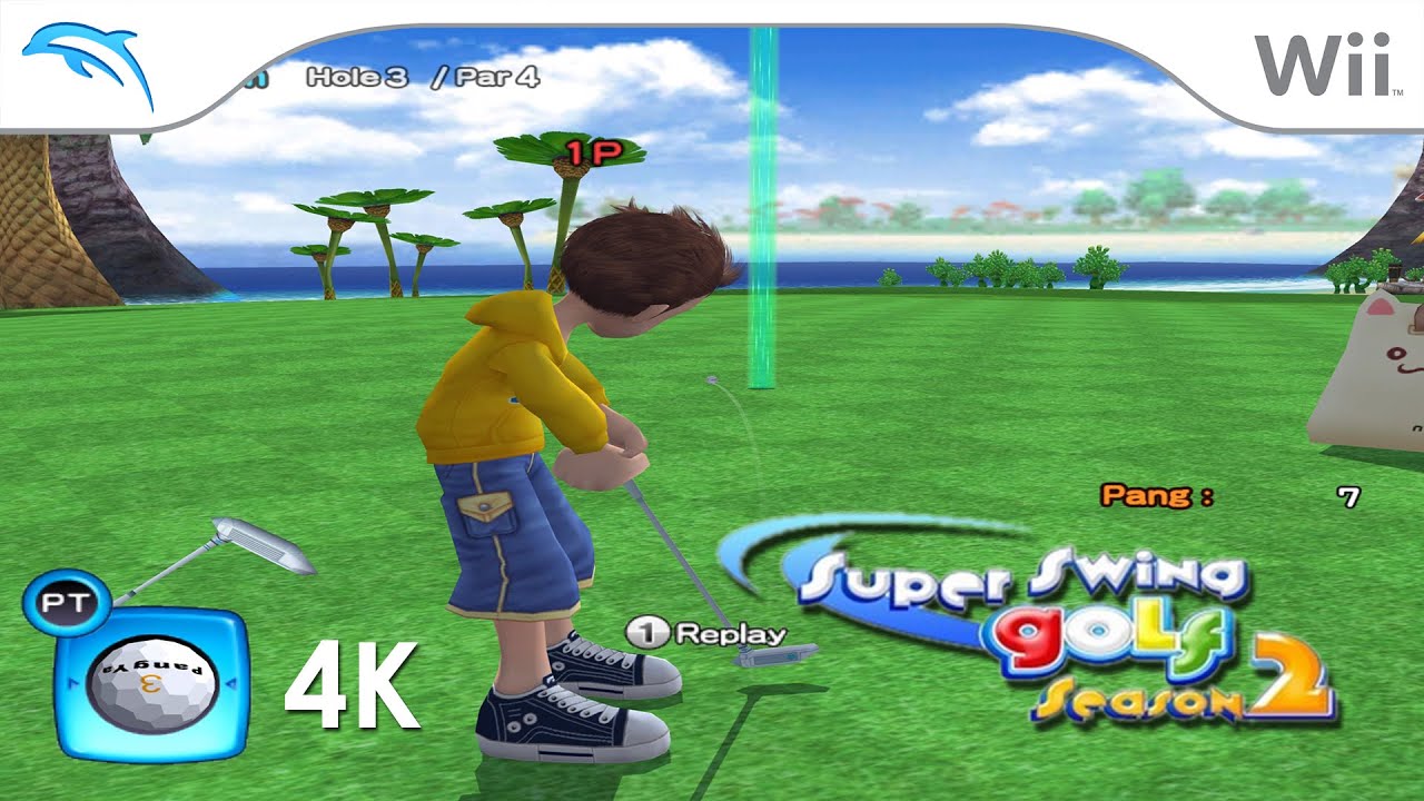 Super Swing Golf: Season 2 (4K / 2160p) | Dolphin Emulator 5.0-21264 | Nintendo Wii - YouTube