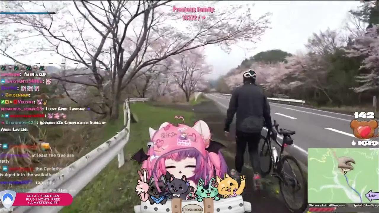 Ironmouse sings Avril Lavigne - Complicated on CDawgVA IRL charity cycling stream - YouTube