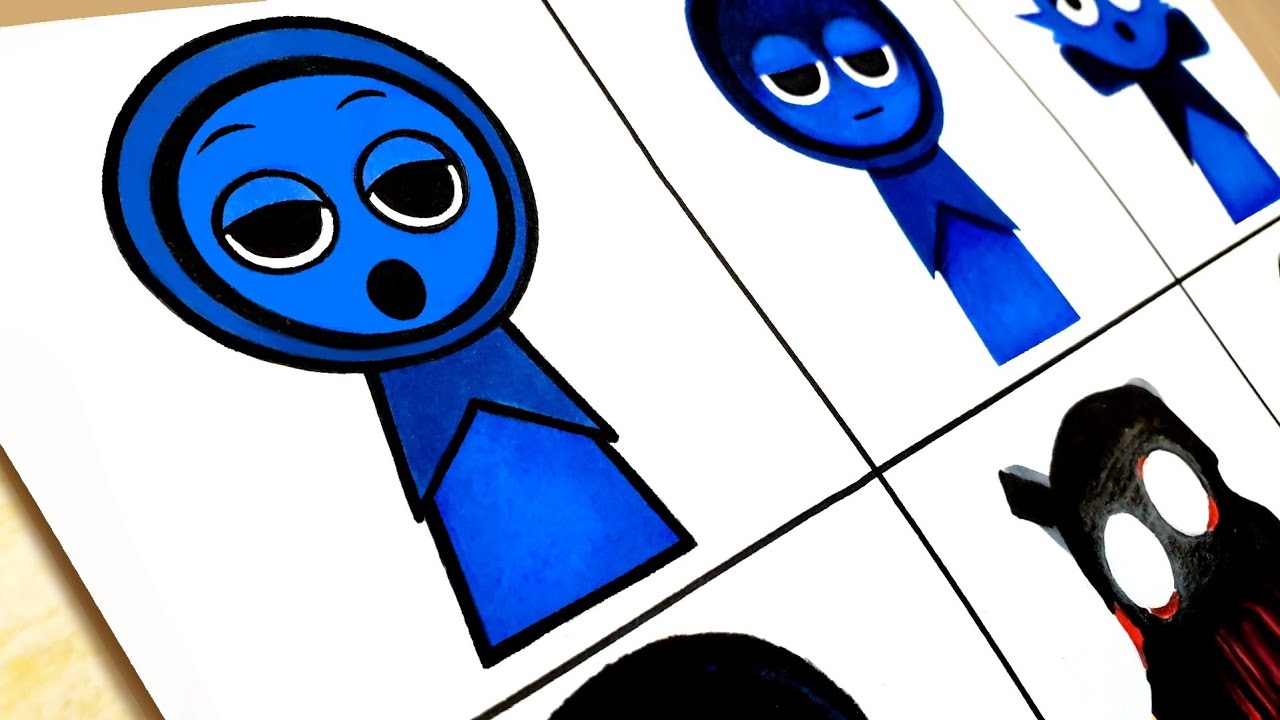 Drawing SPRUNKI (Jevin) - Phase 1 VS Phase 2 VS Phase 4 VS Phase 5 VS ...
