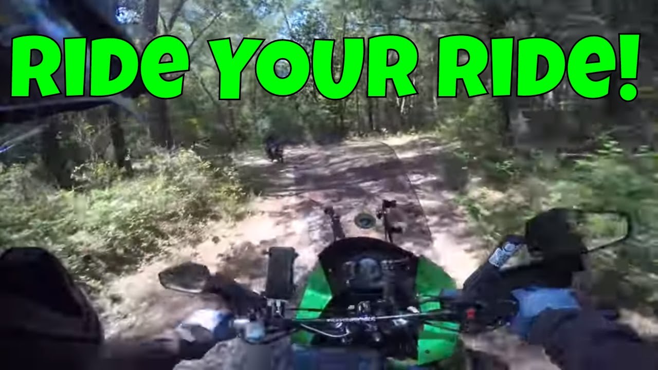 Still learning to ride a KLR 650 off road? Ride YOUR ride!! - YouTube