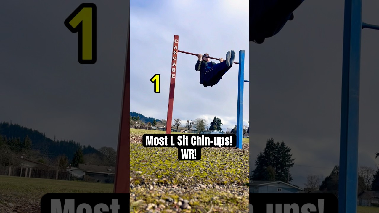 Most Consecutive L Sit Chin-ups! - YouTube